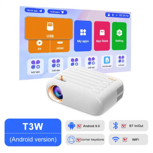 Everycom T3 Led Android Projector (5500 Lumens) - Littleman Enterprise