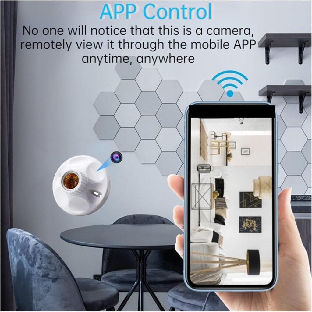 Wireless Spy Lamp Holder Camera With WIFI - Littleman Enterprise